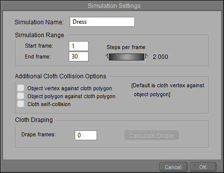 Step 1: Create/Set Up a Cloth Simulator
